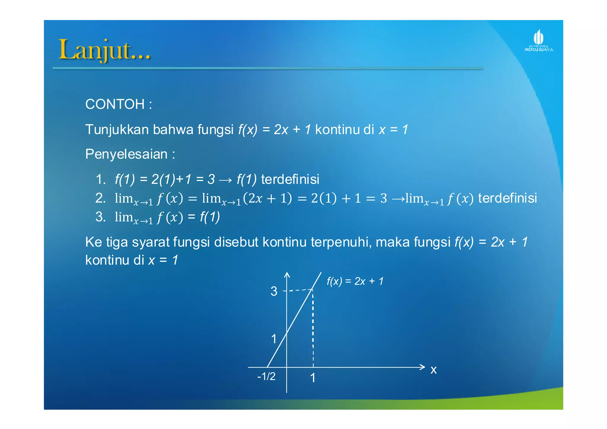 Konsep Limit Fungsi di Satu Titik | PDF