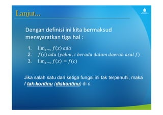 Konsep Limit Fungsi di Satu Titik | PDF