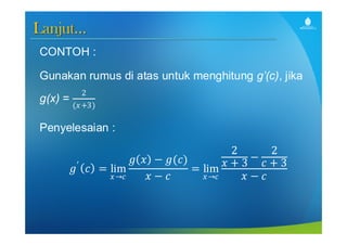 Konsep Turunan | PDF