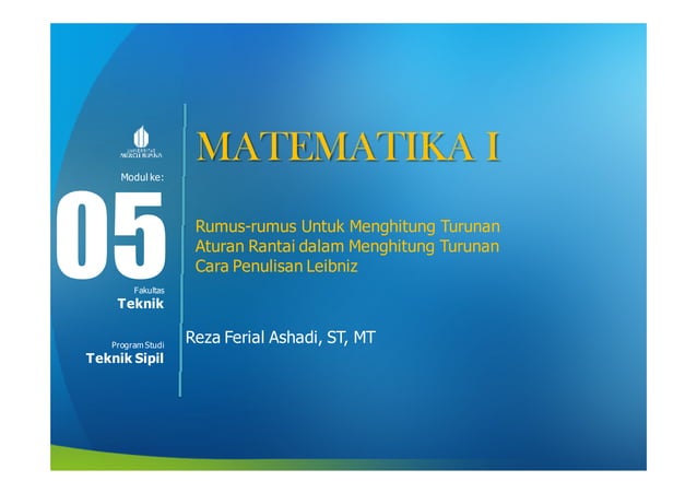 Aturan Rantai Pada Turunan | PDF