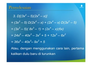 Aturan Rantai Pada Turunan | PDF