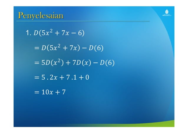 Aturan Rantai Pada Turunan | PDF