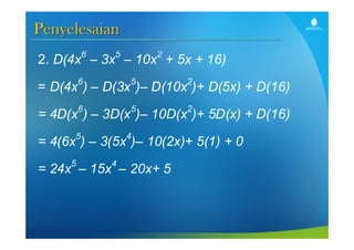 Aturan Rantai Pada Turunan | PDF