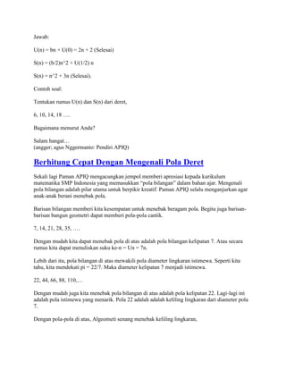 Matematika indah dan mudah | DOCX