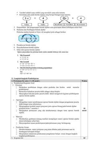 RPP SMP Matematika Kelas VIII | PDF