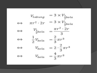 Pembuktian rumus Volume Bola | PPTX