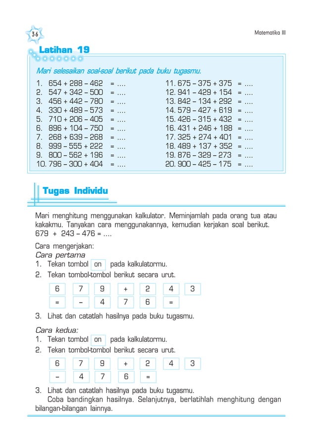 Matematika klas 3 sd | PDF