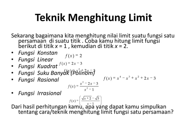Matematika (limit) | PPTX