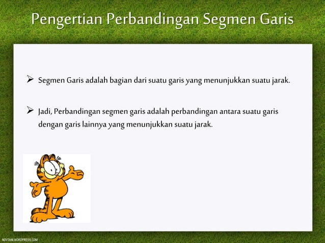 Matematika "Perbandingan Segmen Garis" | PPT