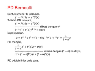 Matematika teknik modul 1 b pd eksak dan linier | PDF