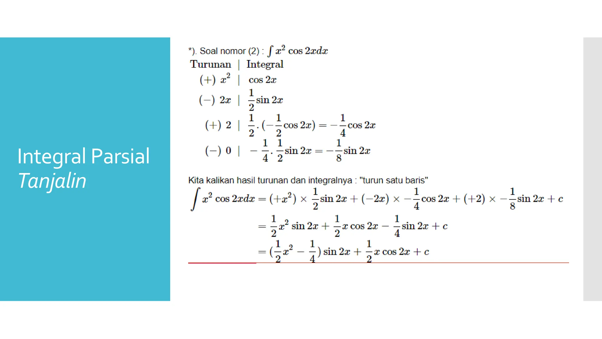 ppt matematika terapan integral parsial | PPT