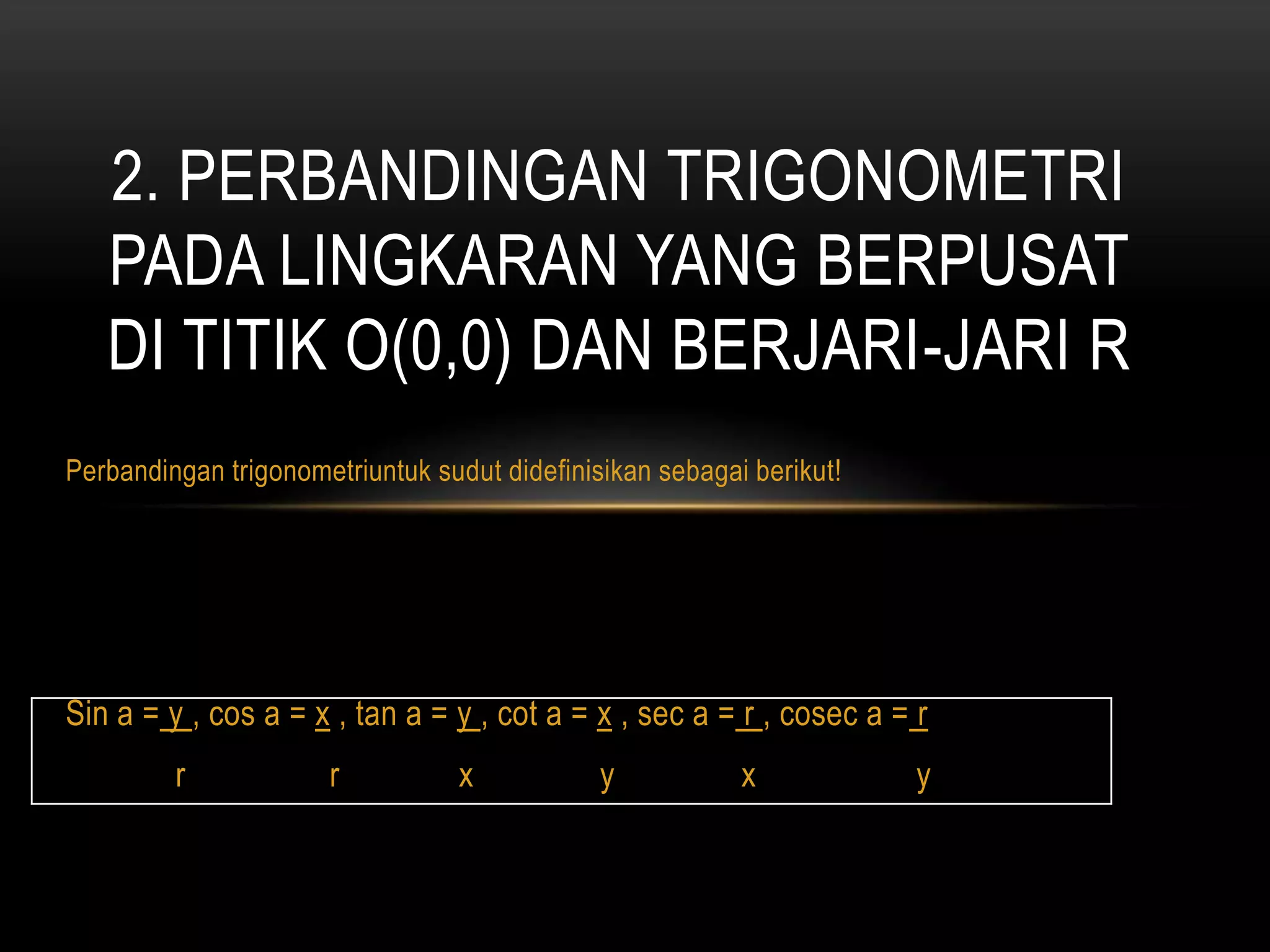 Matematika trigonometri | PPT