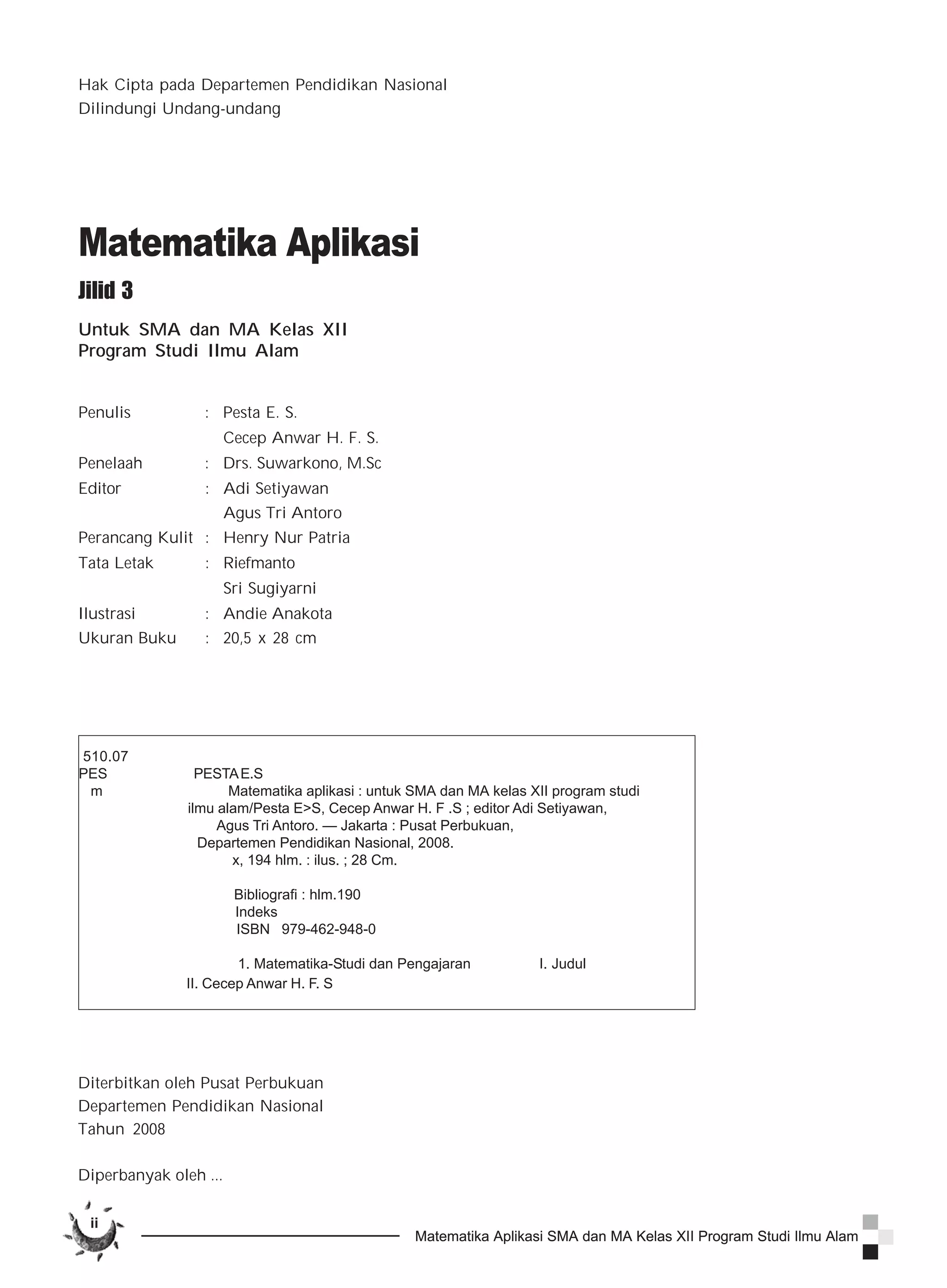 Matematika xii | PDF