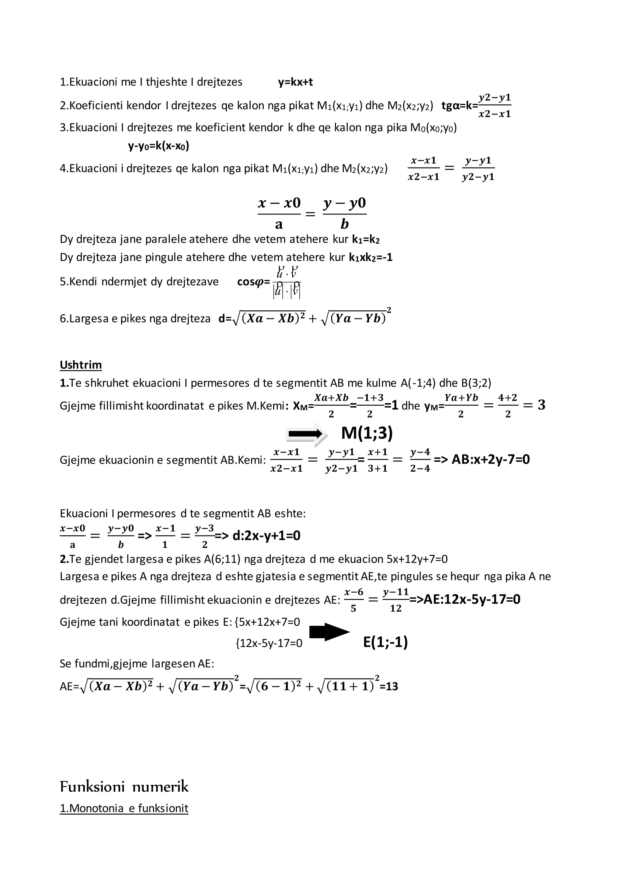 Matematike | DOCX