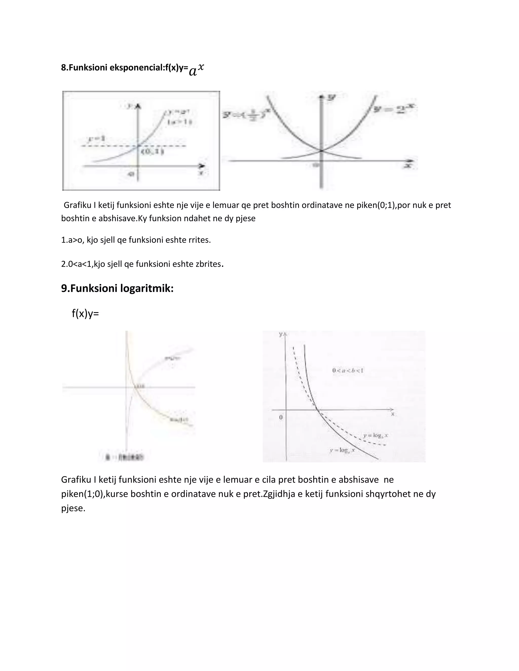 Matematike e avancuar 1 FUNKSIONET | DOCX