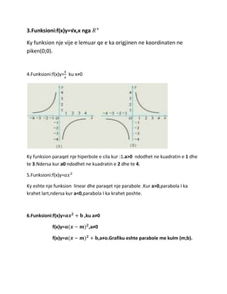 Matematike e avancuar 1 FUNKSIONET | PDF