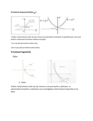 Matematike e avancuar 1 FUNKSIONET | PDF