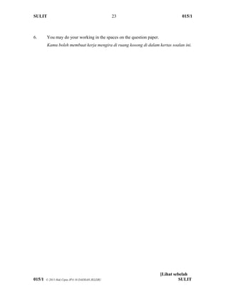 Matematik kertas 1 jpa16 | DOC