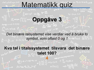 Matematikk quiz | PPT