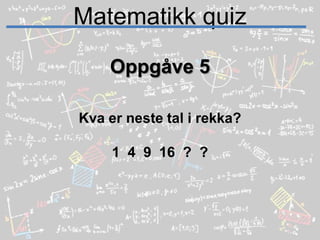 Matematikk quiz | PPT