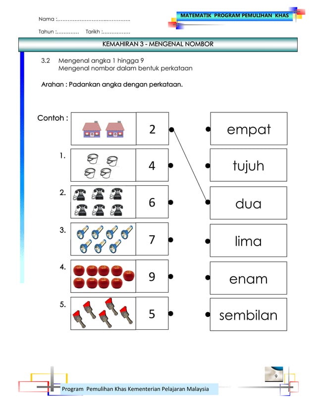 Lembaran Kerja Matematik Pemulihan Khas Pdf