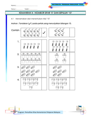 LEMBARAN KERJA MATEMATIK PEMULIHAN KHAS | PDF