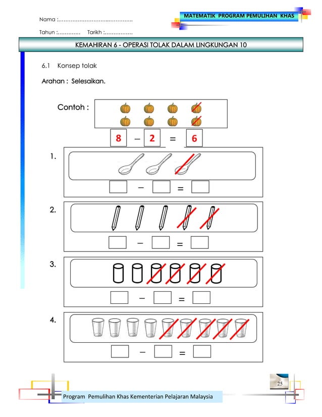 Lembaran Kerja Matematik Pemulihan Khas Pdf