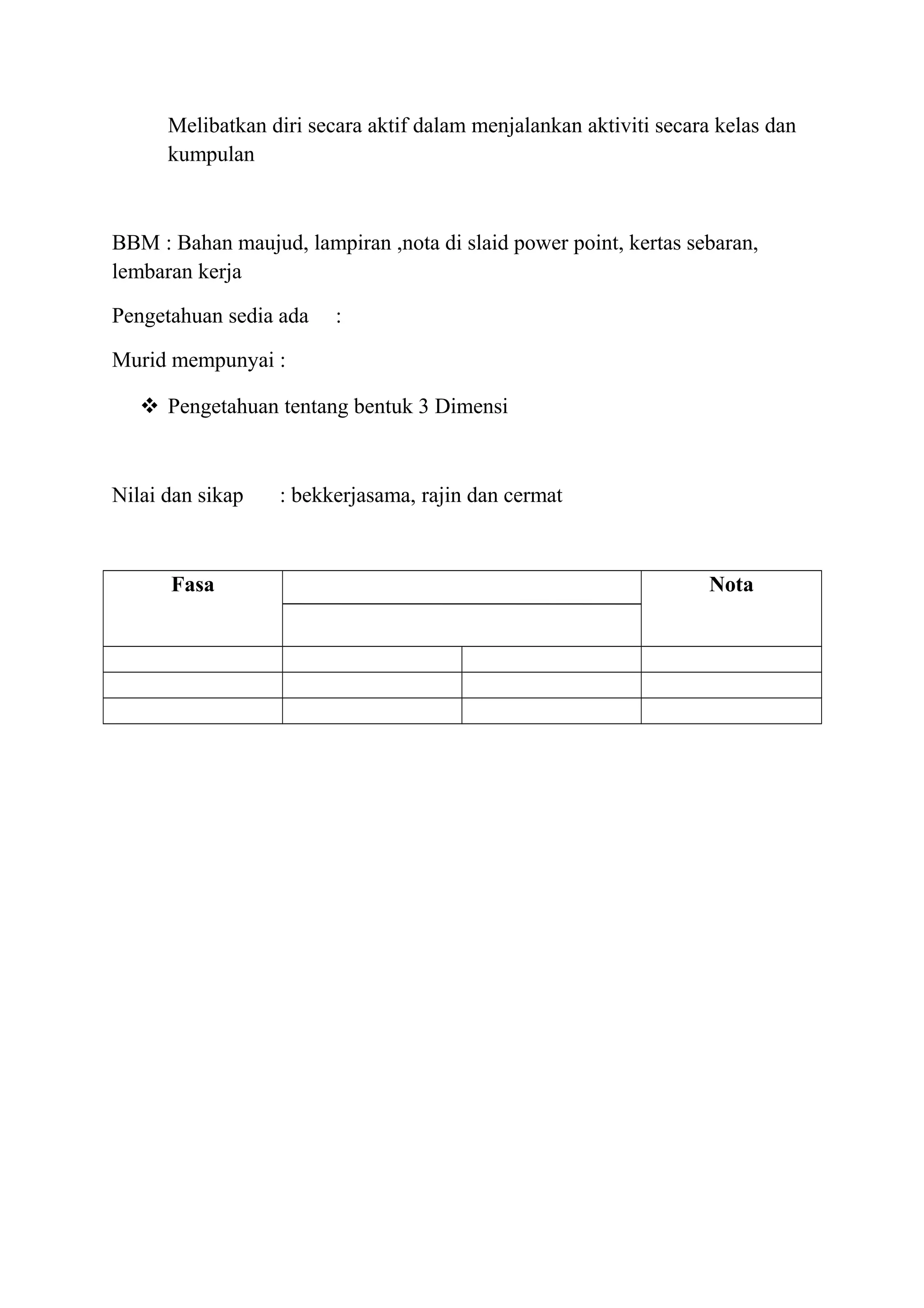 Matematik rph 1 | DOC