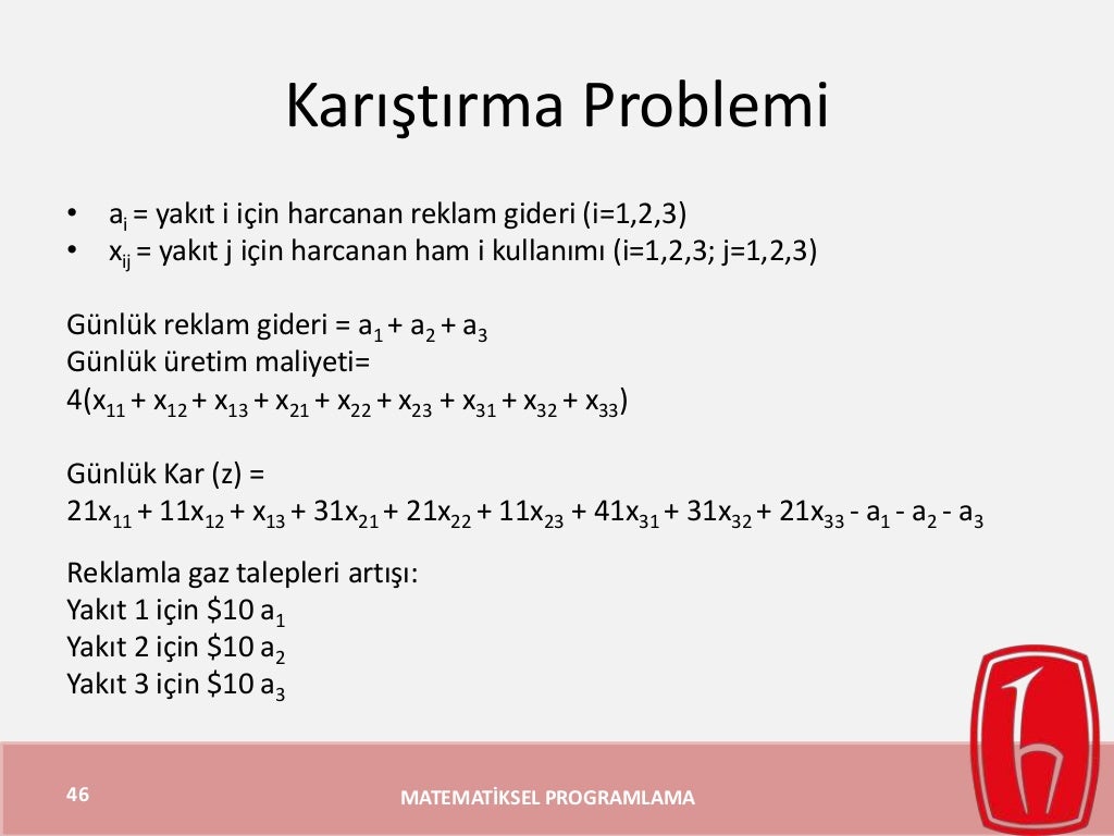 Doğrusal Programlama