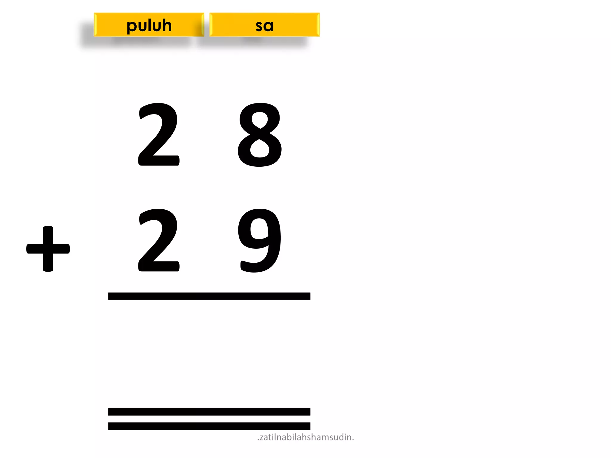 Matematik tahun 1 tambah dalam lingkungan 100 | PPTX