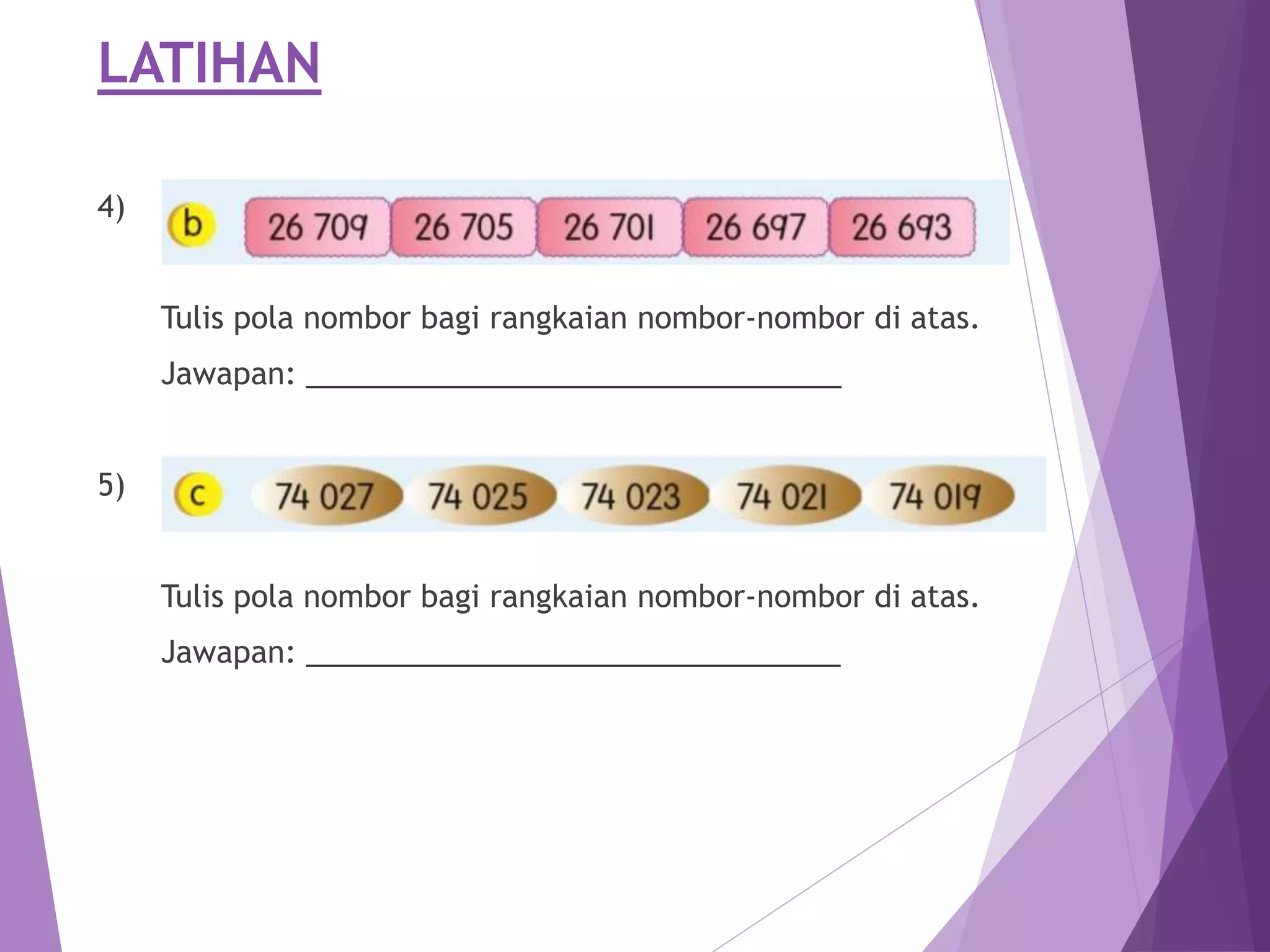 Matematik tahun 4 - nombor genap & nombor ganjil, pola nombor | PPTX
