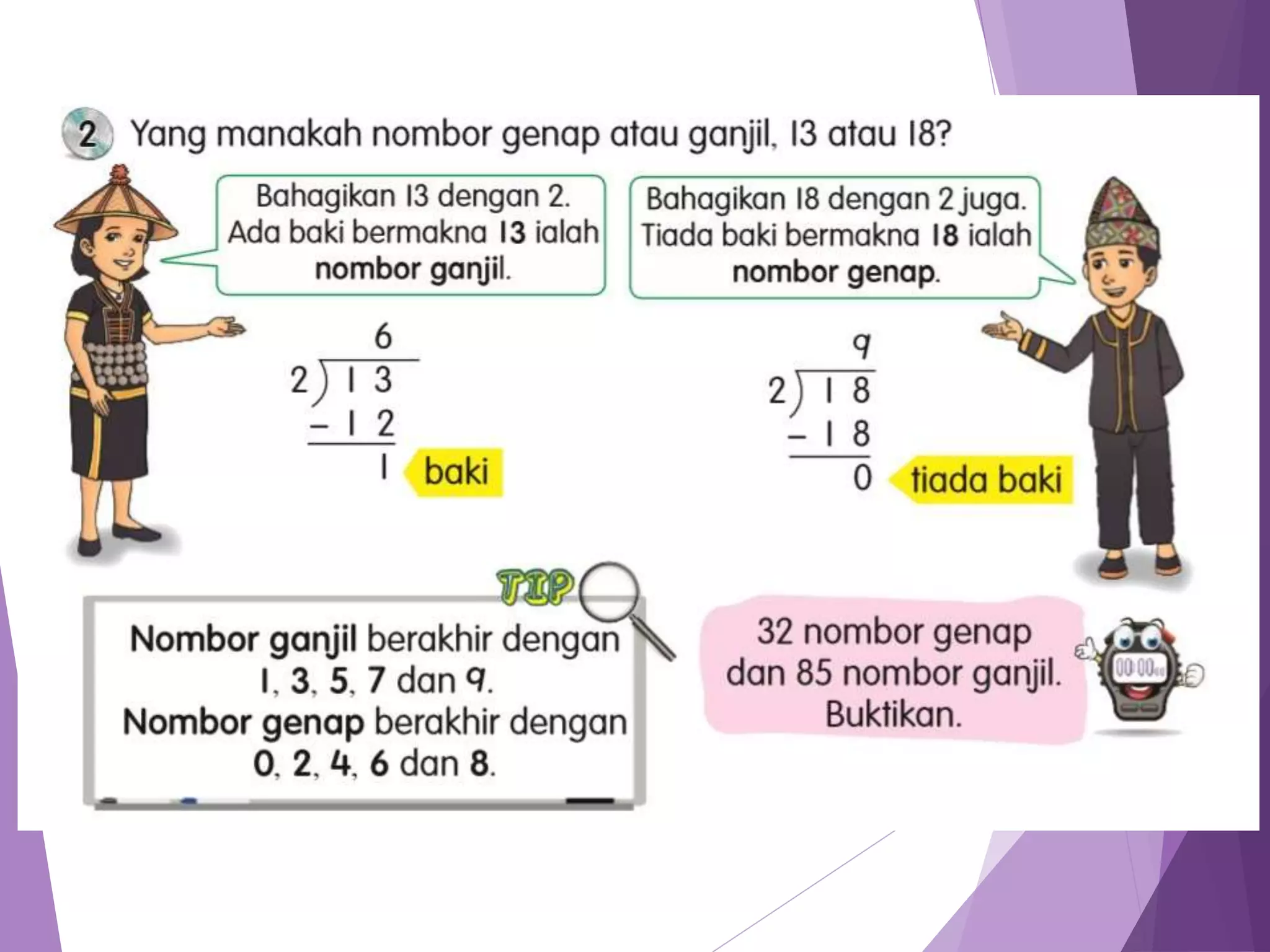 Matematik tahun 4 - nombor genap & nombor ganjil, pola nombor | PPTX
