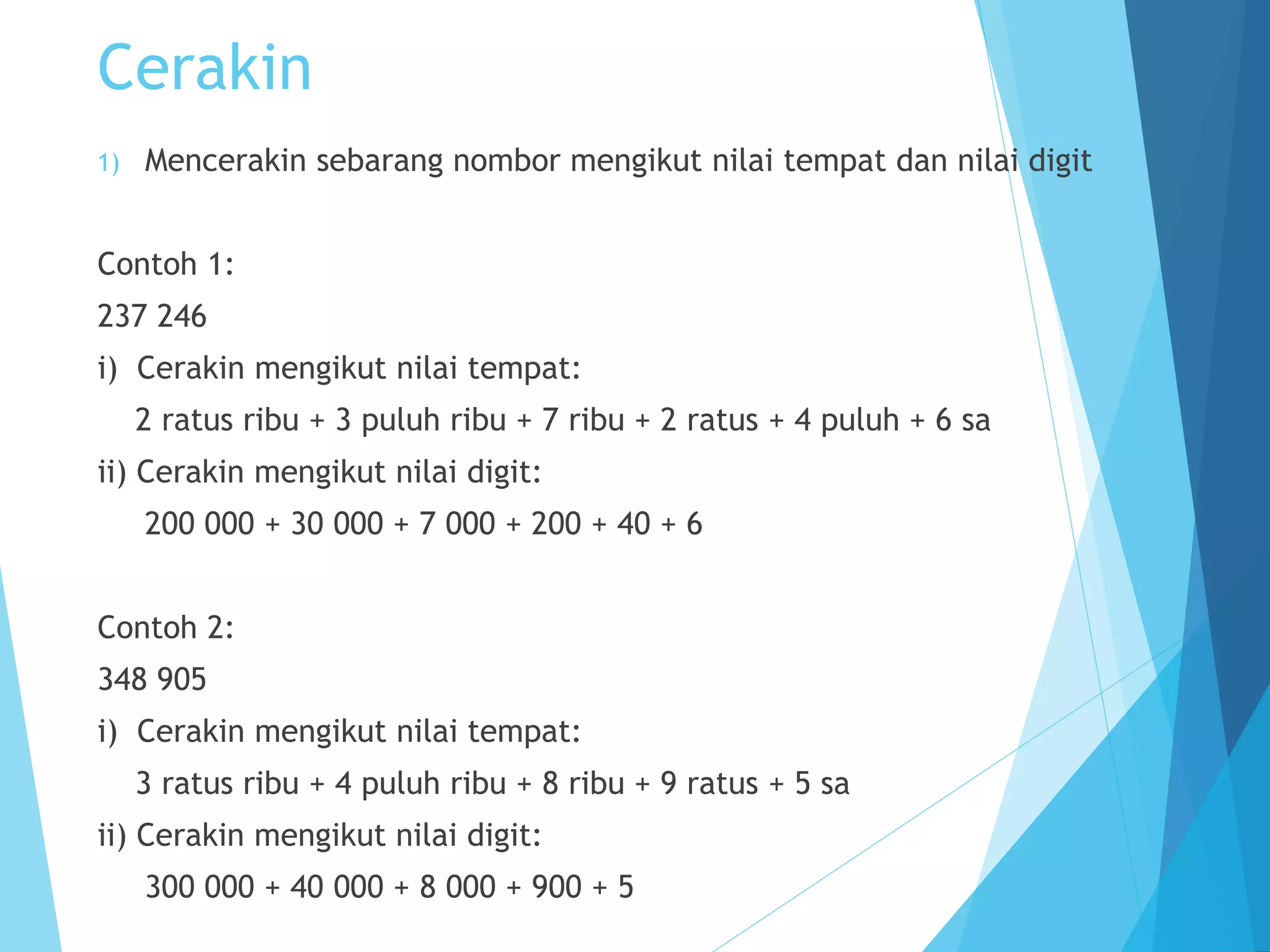 Matematik tahun 5 - Nilai Nombor | PPTX