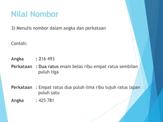 Matematik tahun 5 - Nilai Nombor | PPTX