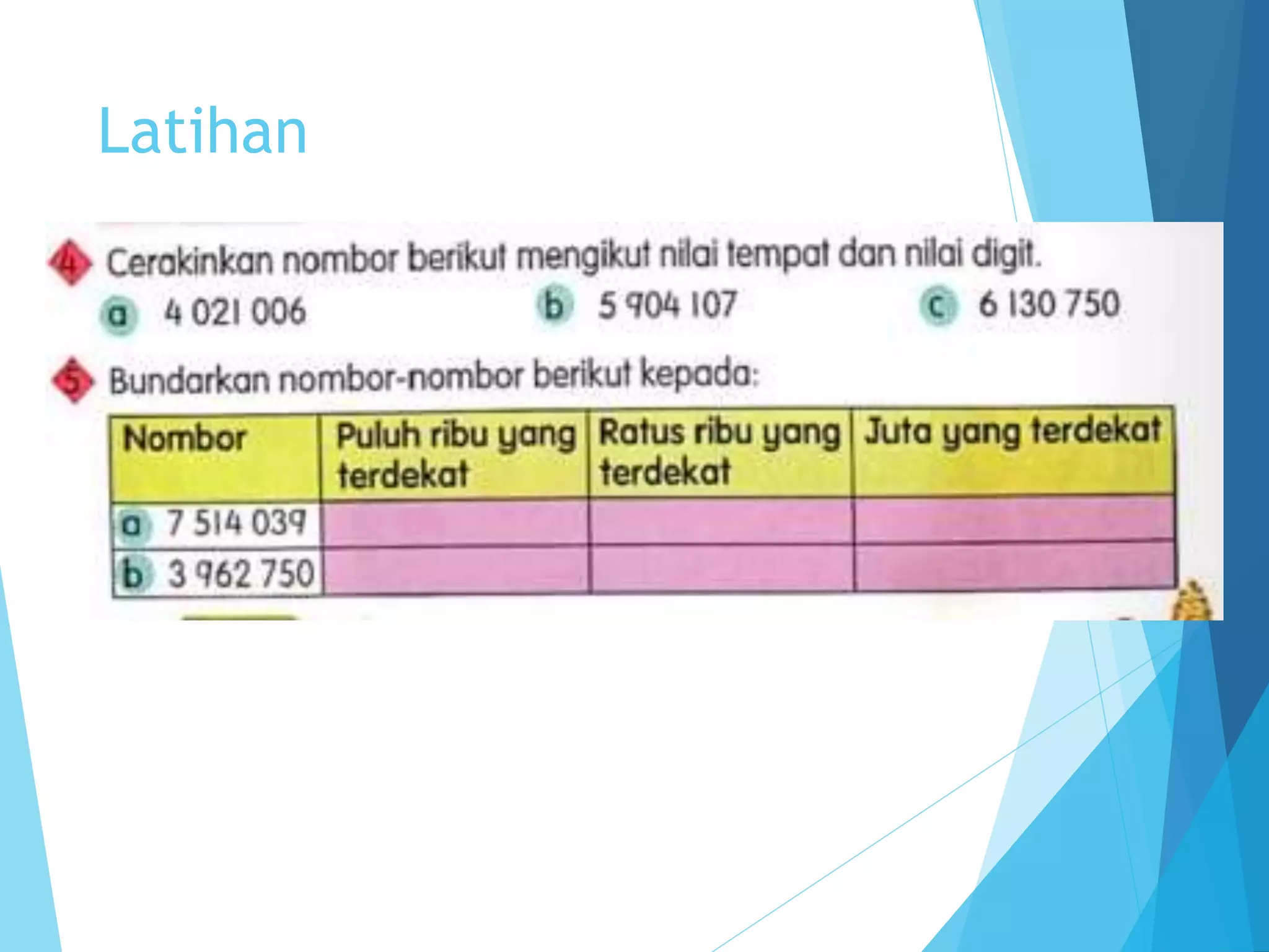 Matematik tahun 6 nombor tujuh digit | PPTX