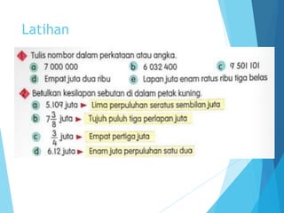 Matematik tahun 6 nombor tujuh digit | PPTX