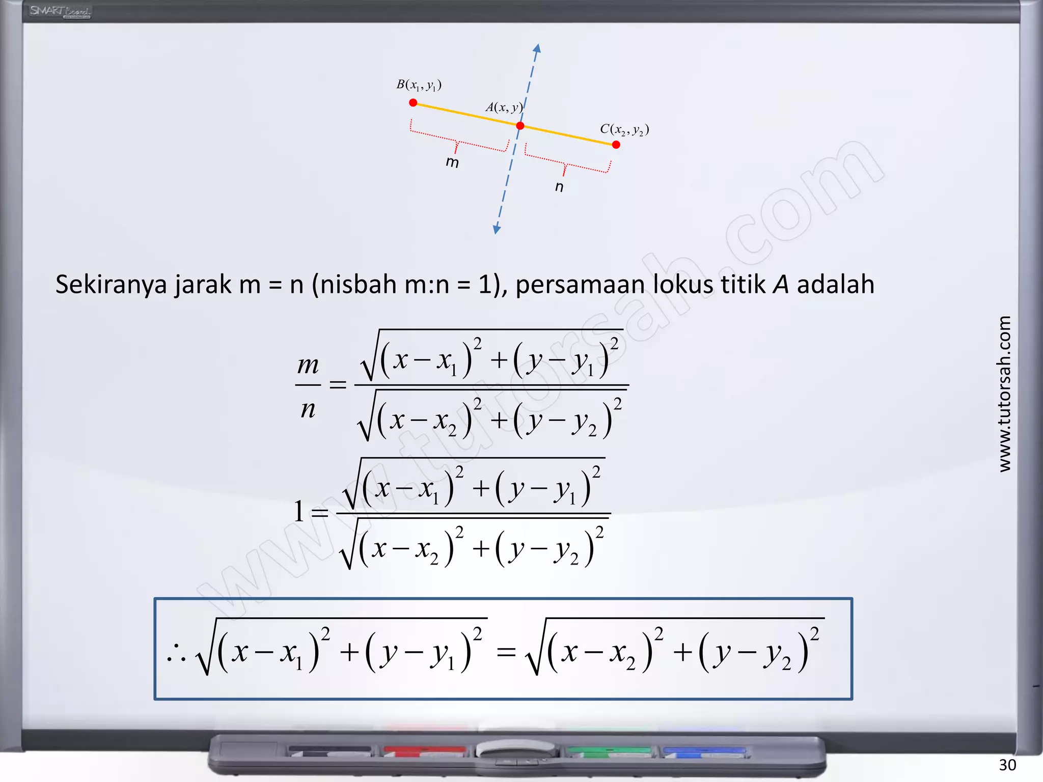 Matematik tambahan spm tingkatan 4 geometri koordinat {add maths form 4 ...