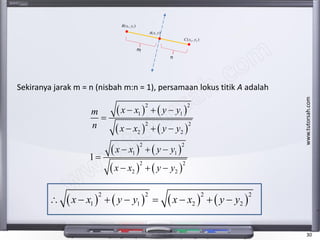 Matematik tambahan spm tingkatan 4 geometri koordinat {add maths form 4 ...