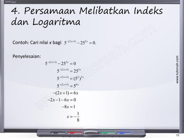 Matematik tambahan spm tingkatan 4 indeks dan logaritma {add math form 4 indices and logarithms ...