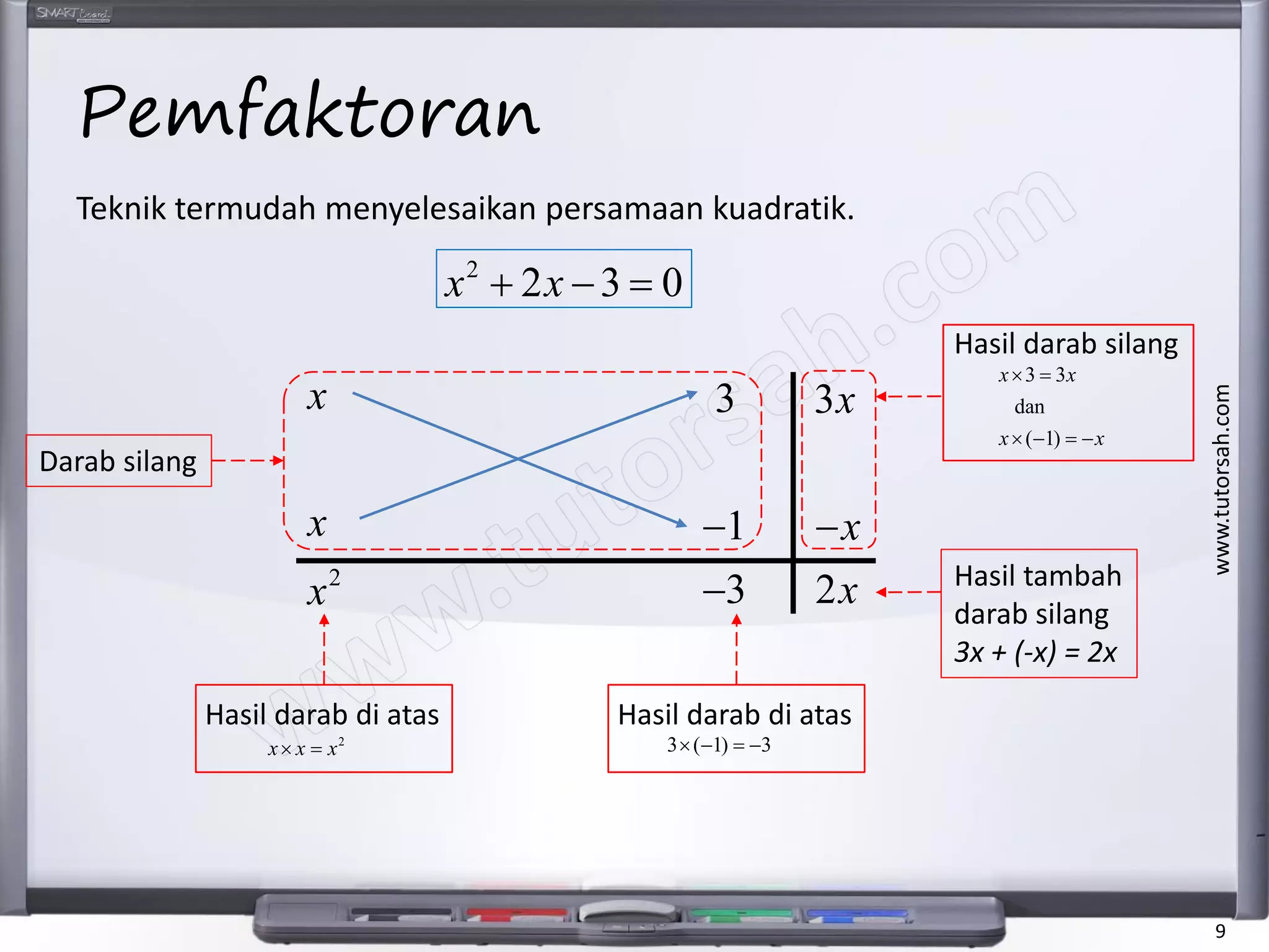 Matematik tambahan tingkatan 4 persamaan kuadratik {add math form 4 ...