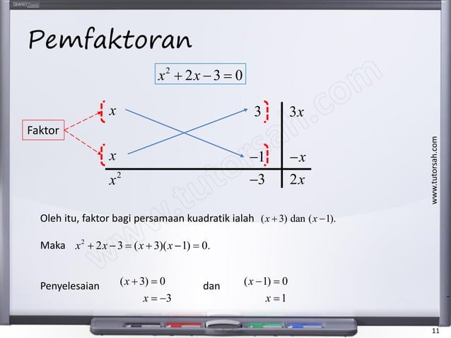 Matematik tambahan tingkatan 4 persamaan kuadratik {add math form 4 ...