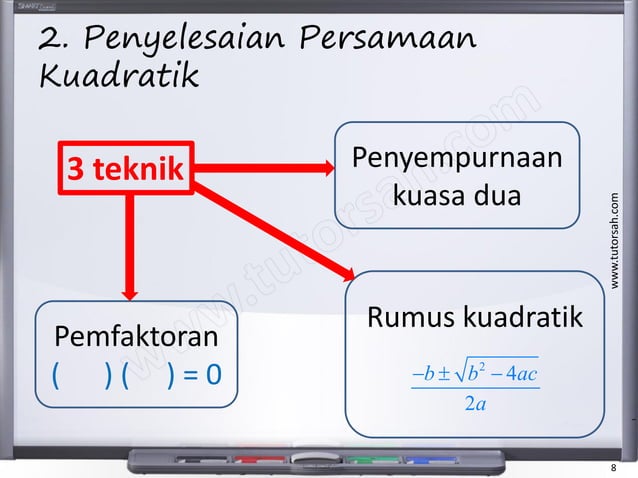 Matematik tambahan tingkatan 4 persamaan kuadratik {add math form 4 ...