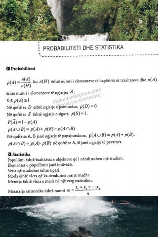 Formula matematike shkolle e mesme | PDF