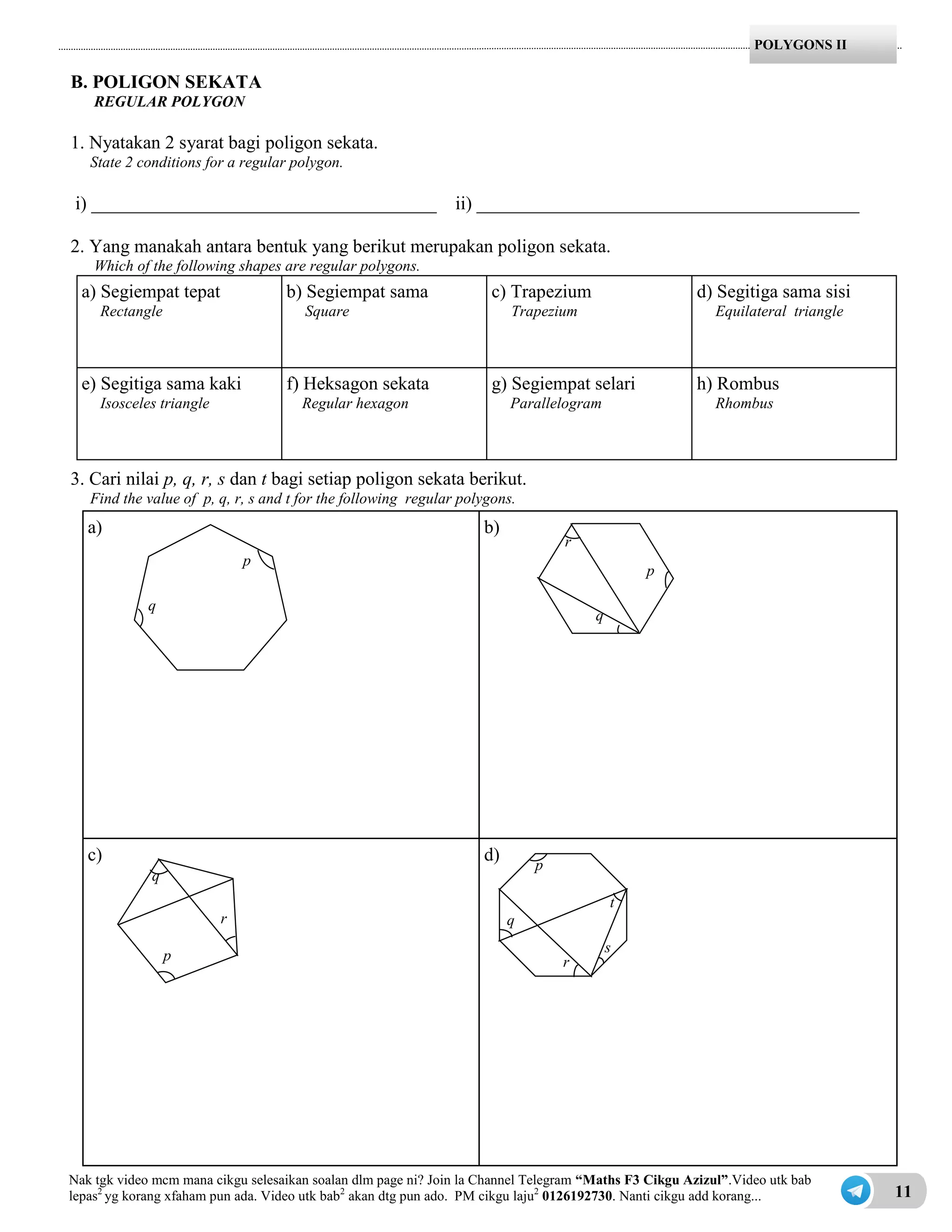 Matematik tingkatan 3 modul 1 2016 | PDF