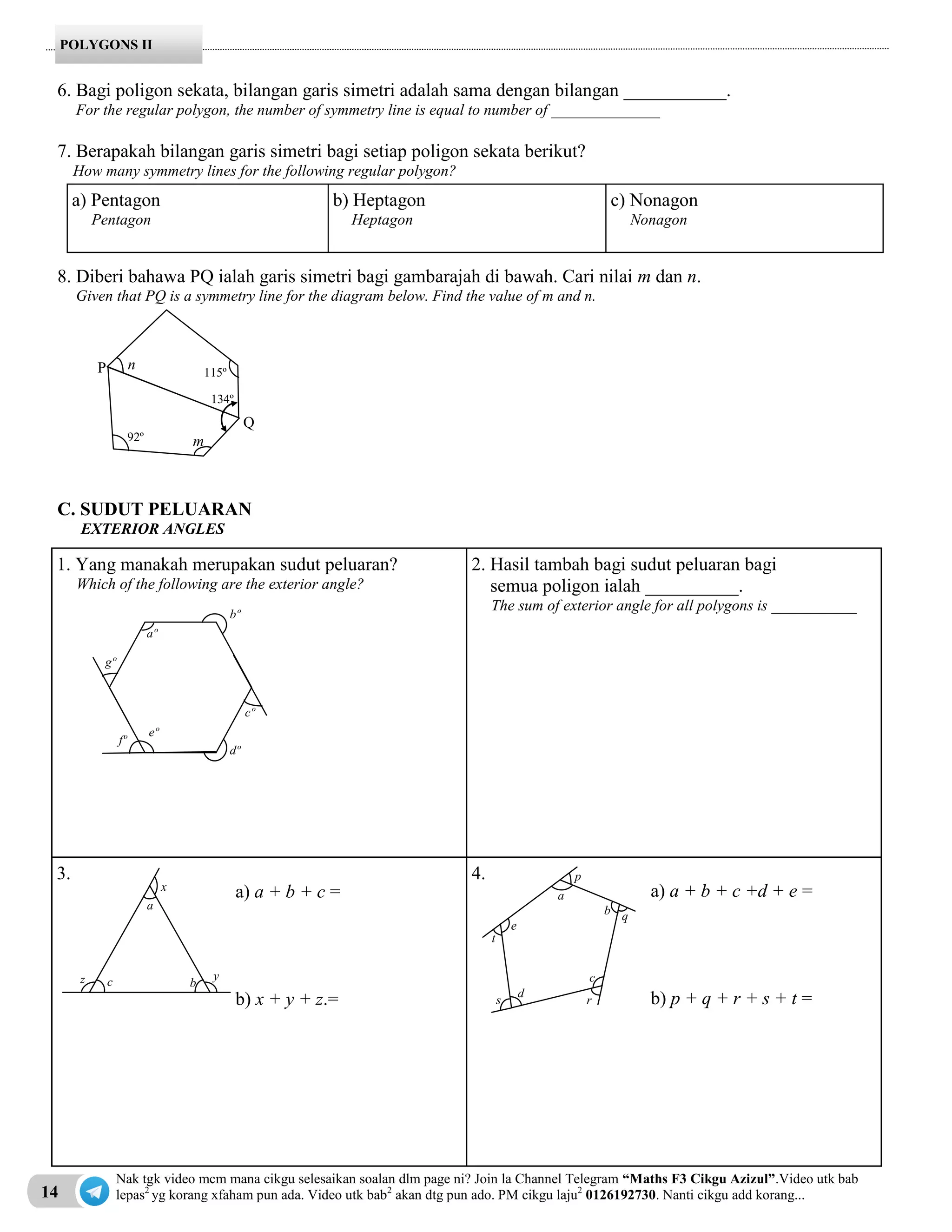 Matematik tingkatan 3 modul 1 2016 | PDF