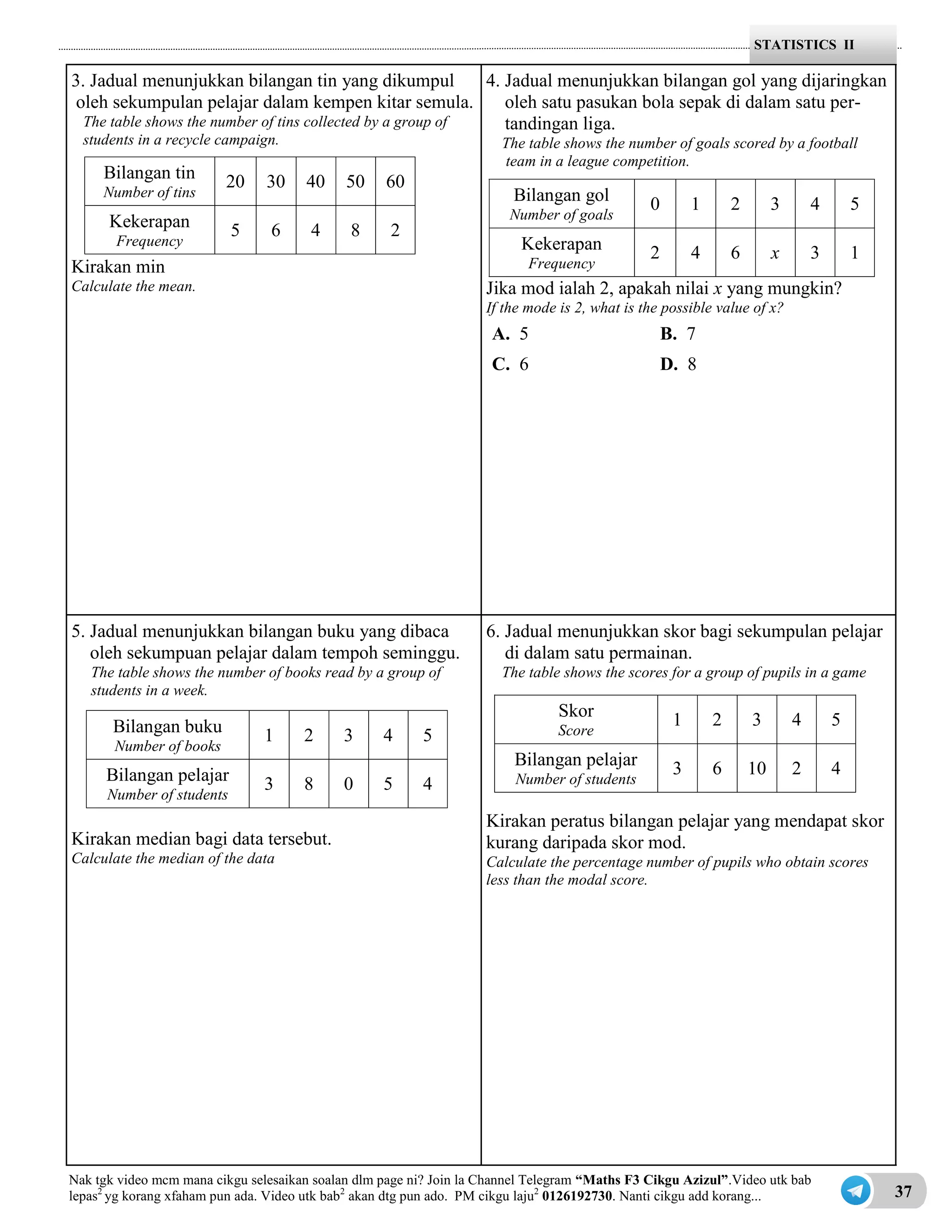 Matematik tingkatan 3 modul 1 2016 | PDF
