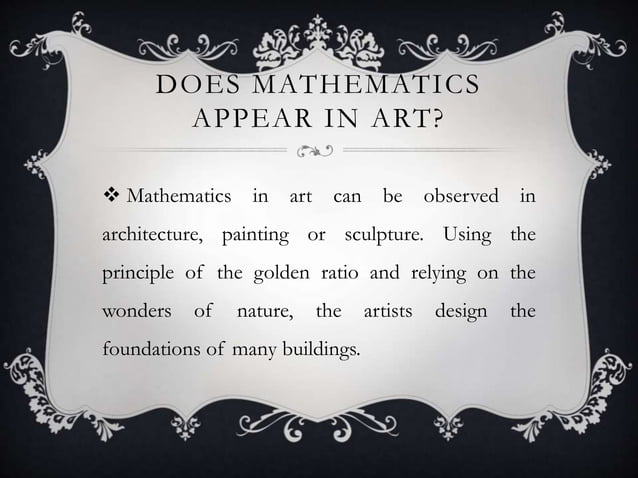 Mathematics in art by Group 3 | PPT