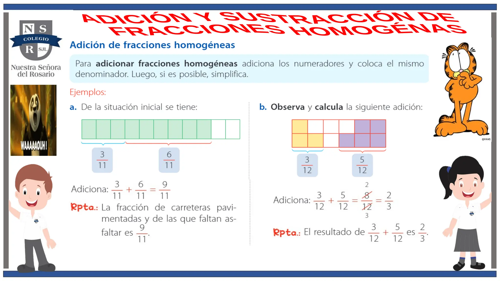 MATEMÁTICA -4TO-ADICION Y SUSTRACCION DE FRACCIONES HOMOGENEAS.pptx