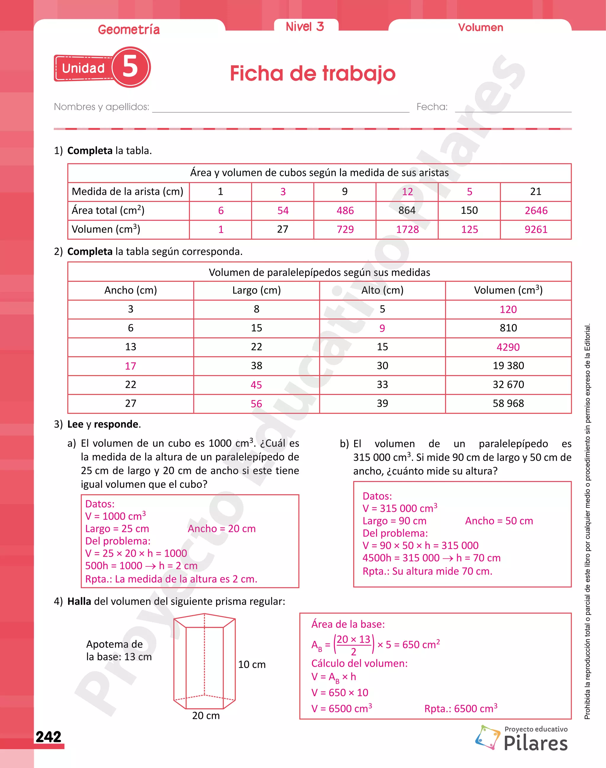 MATEMÁTICA - 5TO GRADO - UNIDAD 5.pdf