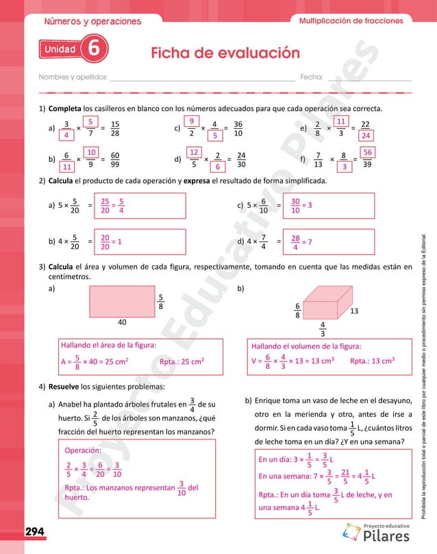 MATEMÁTICA - 5TO GRADO - UNIDAD 6.pdf